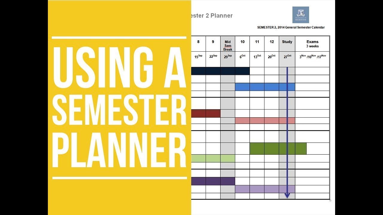 Using a Semester Planner