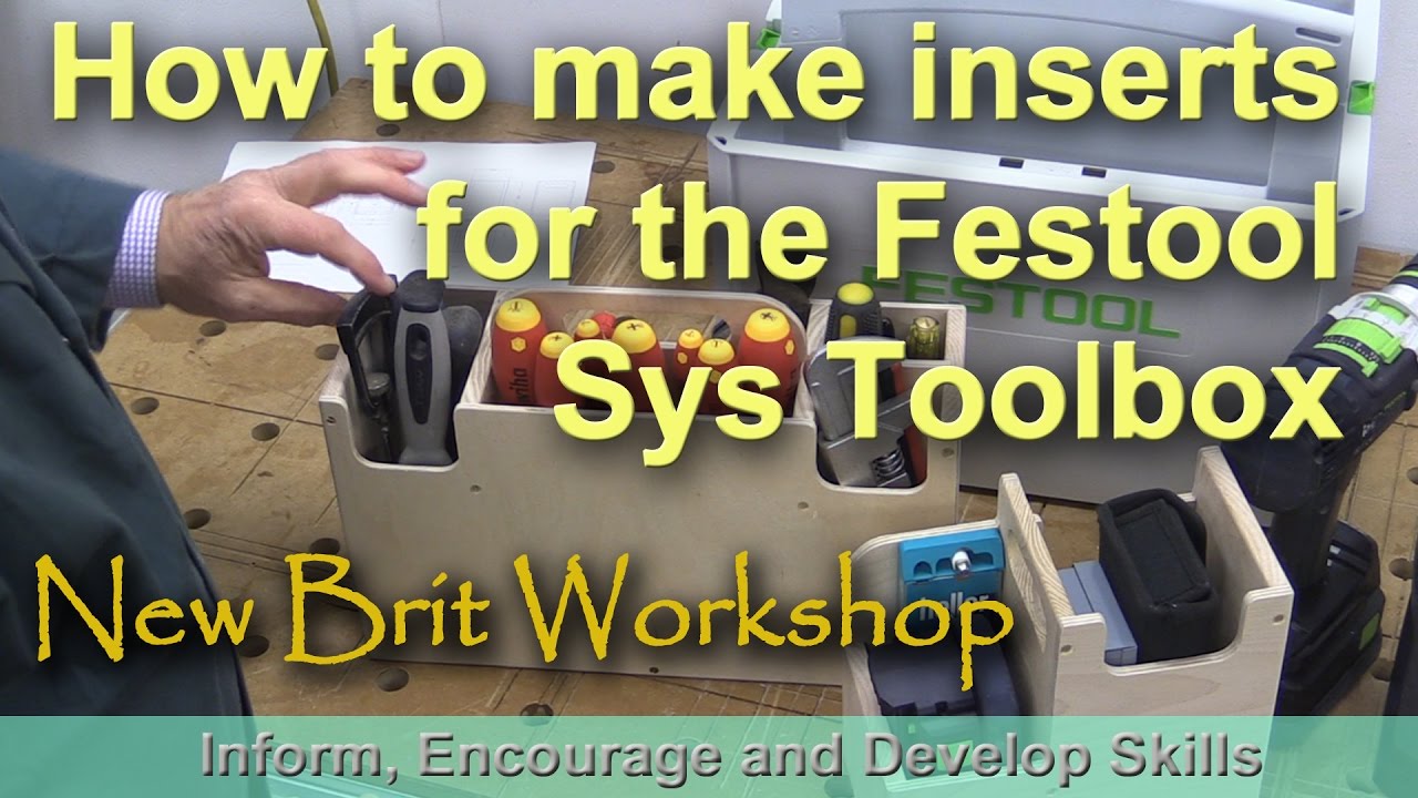 How to make inserts for a Festool toolbox