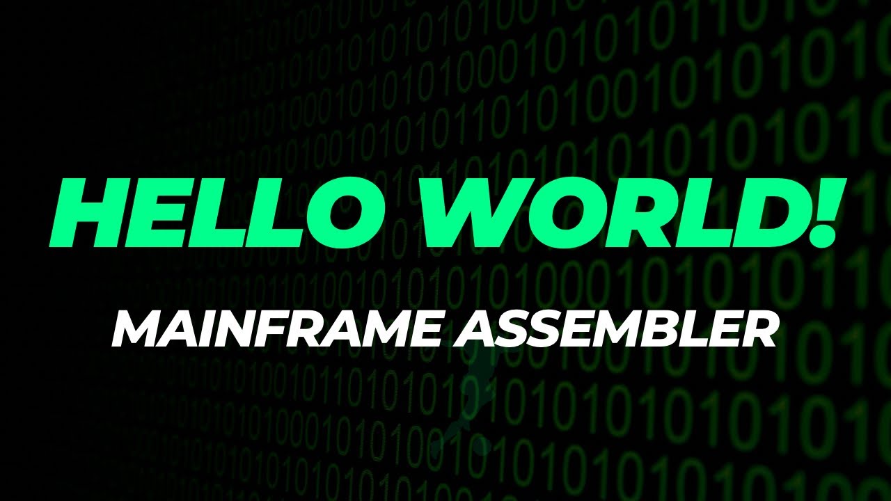 Mainframe Assembler Hello World Program | Coding Sheet Explained!
