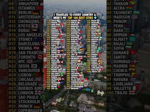 Top 100 Cities in the World #travel