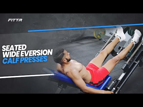 How To Do Seated wide eversion calf presses | Exercise Video