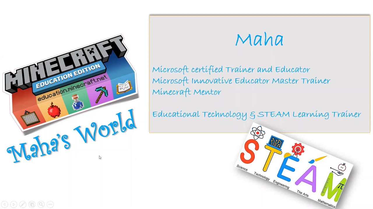 Minecraft  Education Edition Introduction session STEM Learning