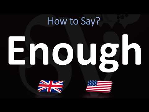 How to Pronounce Enough? (CORRECTLY)