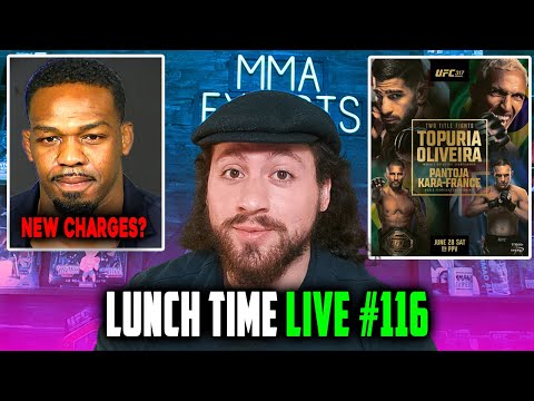 JON JONES CRIMINAL CHARGES? UFC 317 PREDICTIONS? ASPINALL VS GANE AT UFC 321? - LUNCH TIME LIVE