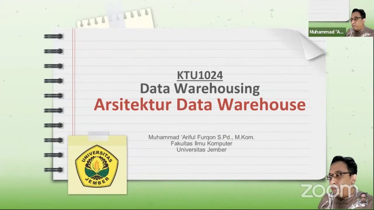 KTU1024 DATA WAREHOUSING 03 ARSITEKTUR DATA WAREHOUSE