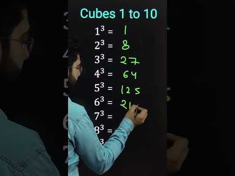 Cube 1 to 10 | #tricks #maths #shorts #short #cube #katarsinghclasses #youtubeshorts #viral #ssc