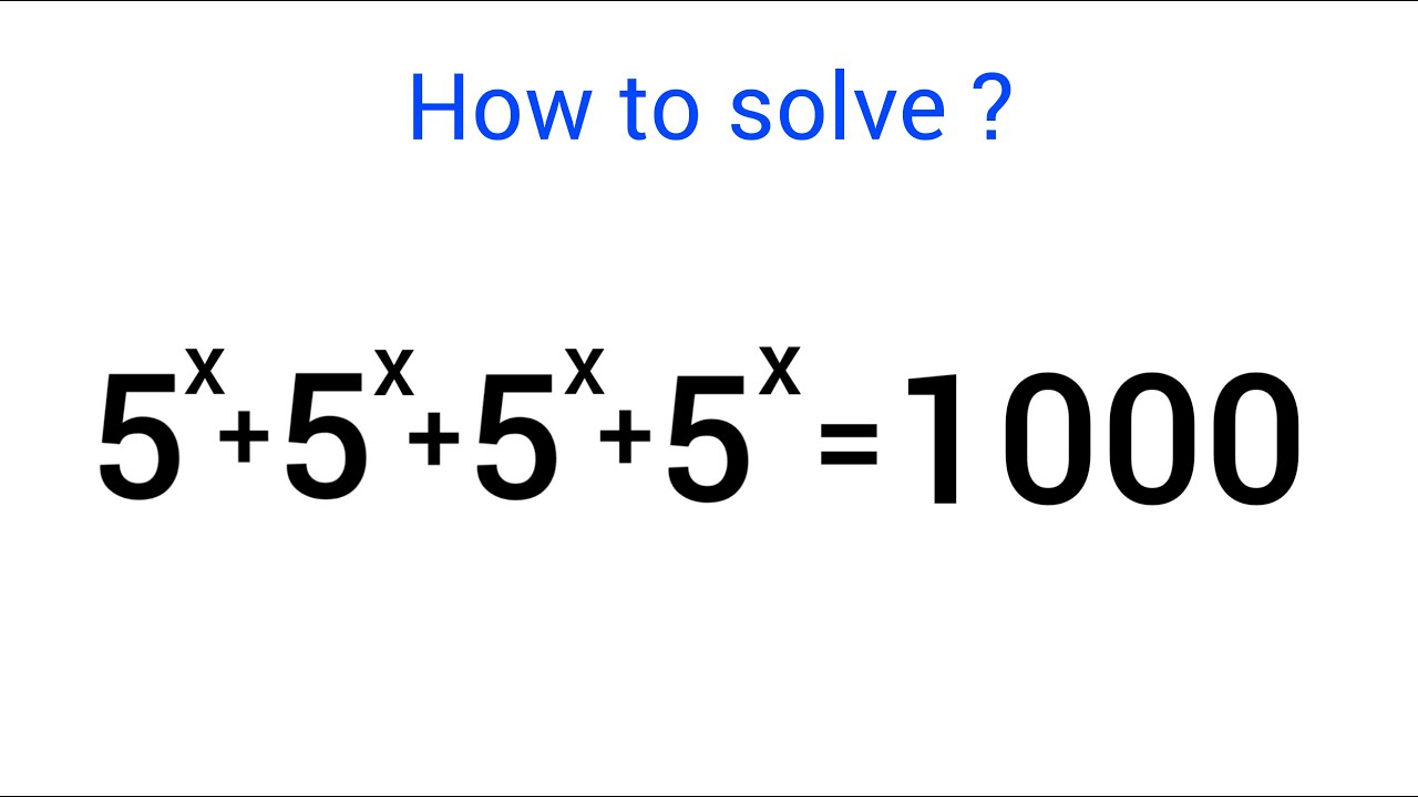 Math Olympiad | A Nice Exponents Problem