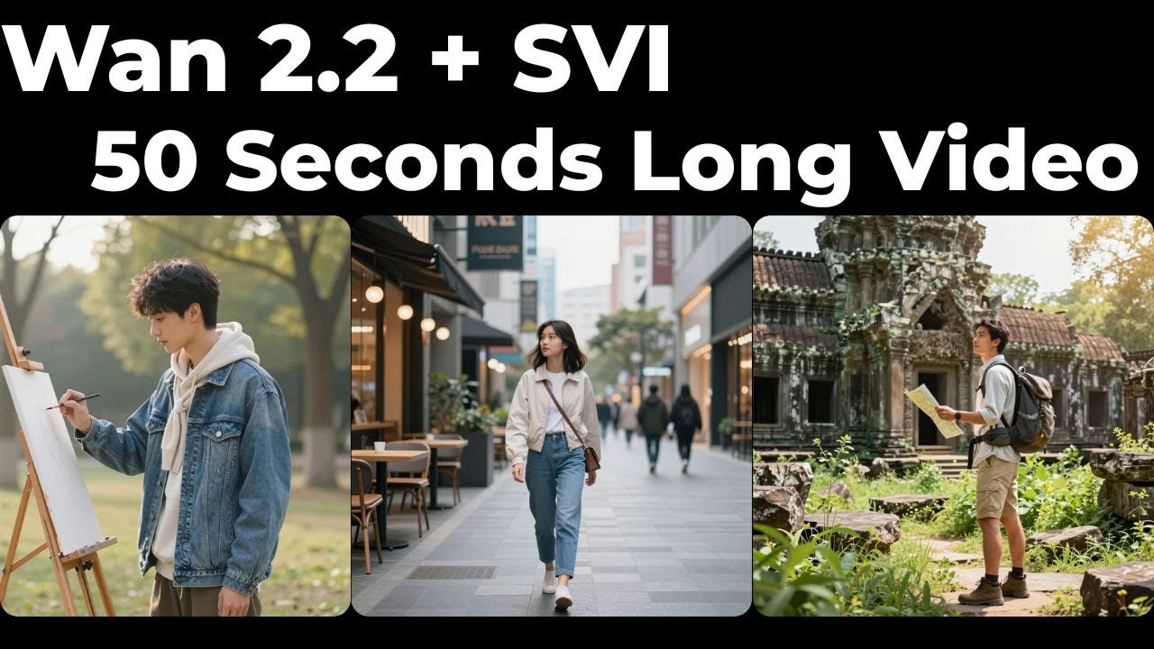 Wan 2.2 + Stable Video Infinity — 50 Second AI Video Test