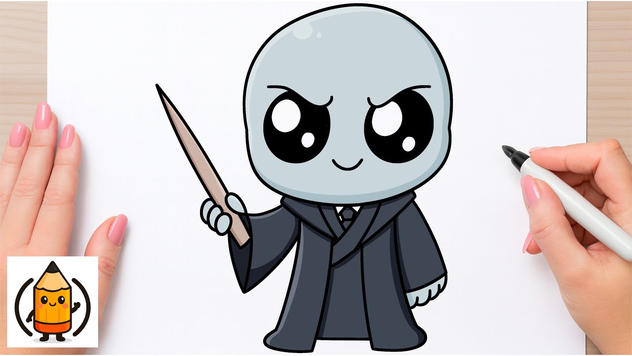 How To Draw Lord Voldemort For Beginners | Harry Potter 