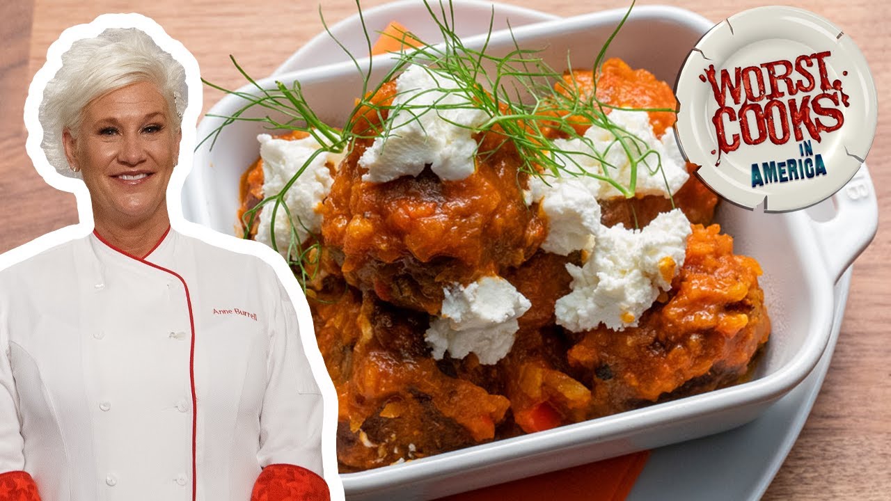 Anne Burrells Lamb Meatballs | Worst Cooks In America | Food Network ...
