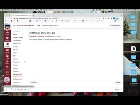 Downloading PS Templates for Yearbook