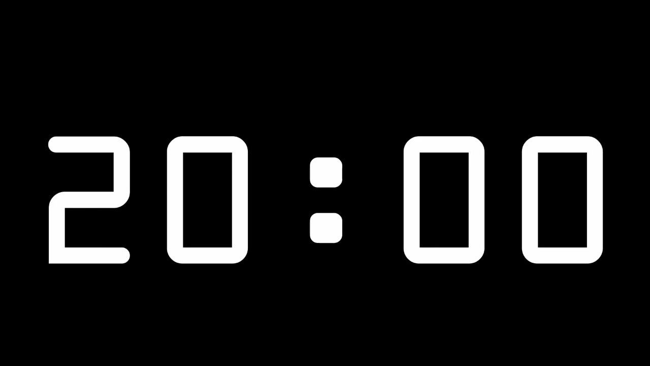 20 Minute Timer with Alarm (Count Up Stopwatch)
