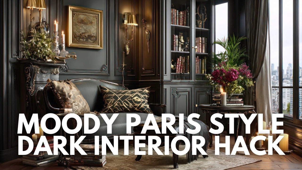 The Art of Dark Elegance | High-End Parisian Style for Small Apartments