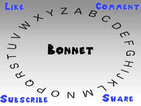 How to Say or Pronounce Bonnet