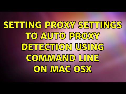 Setting proxy settings to Auto Proxy Detection using command line on Mac OSX