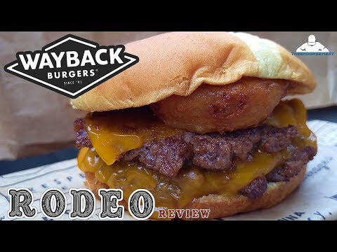 Wayback Burgers® Rodeo Burger Review! 🔮🍔🧅 | 1st Time Trying!