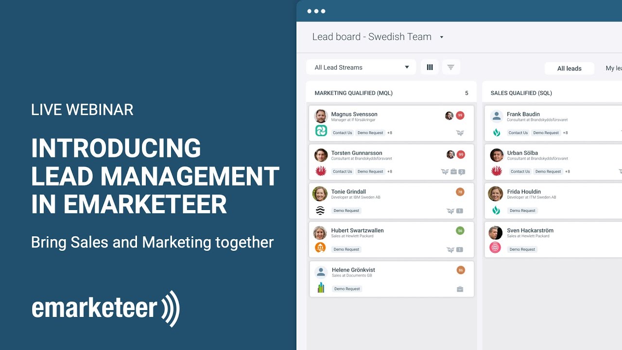 Introducing Lead Management for eMarketeer