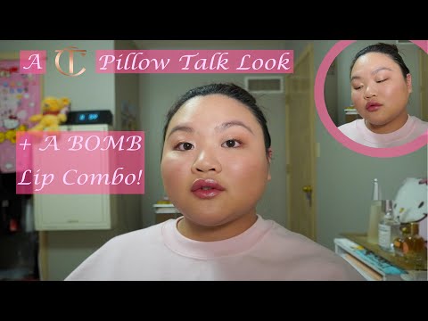 A Charlotte Tillbury Pillow Talk Look + Drugstore Lip Combo That's AMAZING | Amy Yang