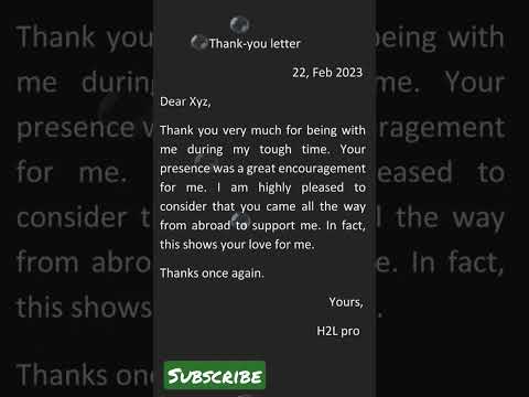 Thank-you Letter