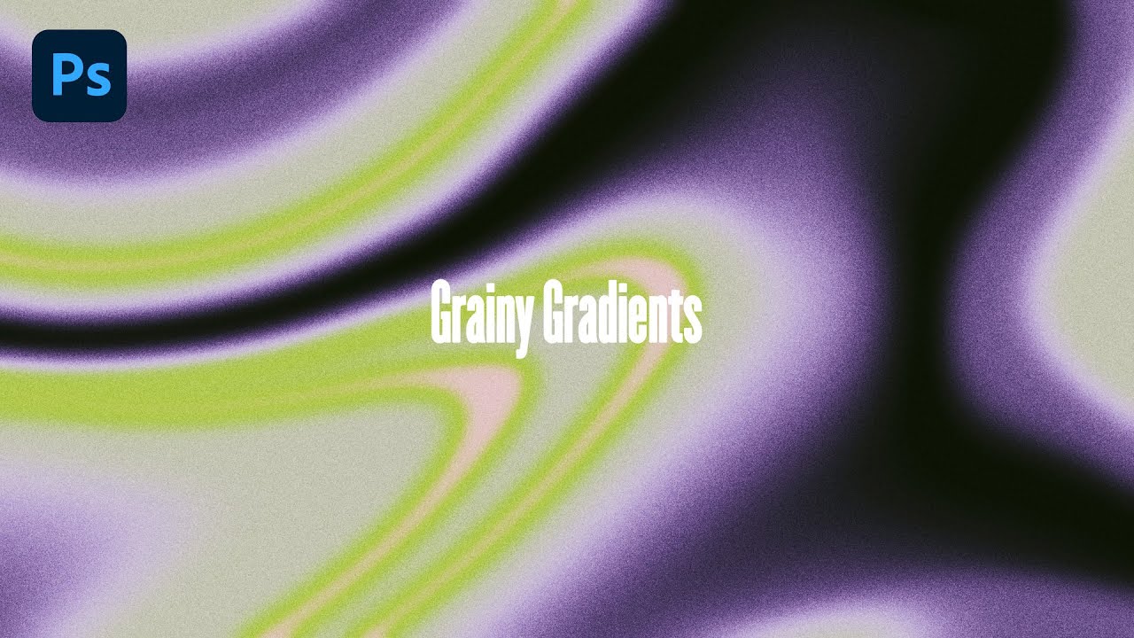 Easy Grainy Gradients with your Brand Colors in 4 minutes | Photoshop Tutorial