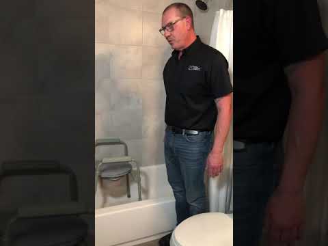 3 - in - 1 bedside commode in tub