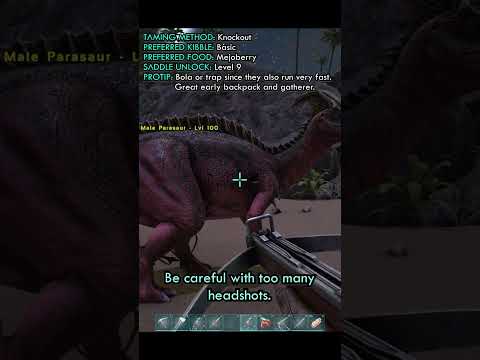 Steam Community :: Video :: How to Tame a Parasaur Fast Ark Beginner ...