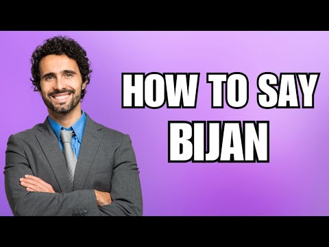 How To Pronounce Bijan (Correctly)