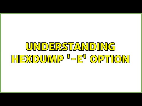 Ubuntu: Understanding hexdump '-e' option