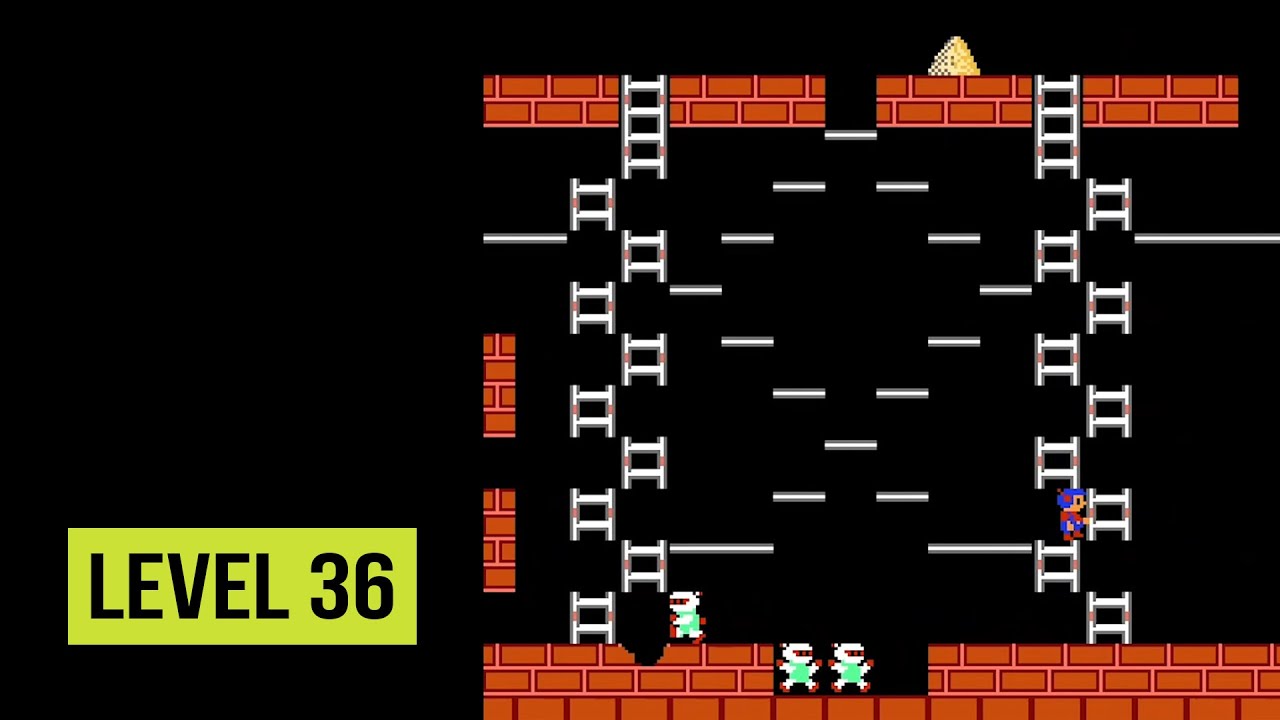 Lode Runner. Level 36. Nes games