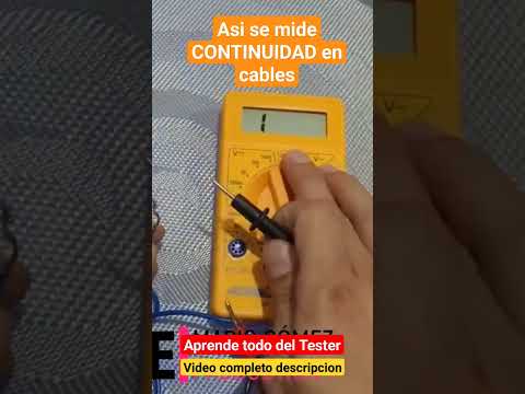 Aprende a Medir CONTINUIDAD con un Tester https://youtu.be/PHCzhT9bvns
