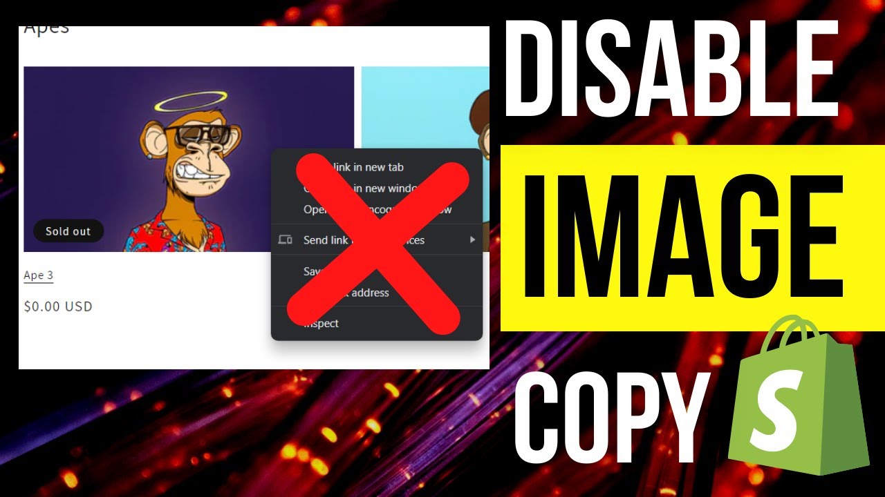 How to Disable Right-Click Save Image on Shopify Stores - Misback ...