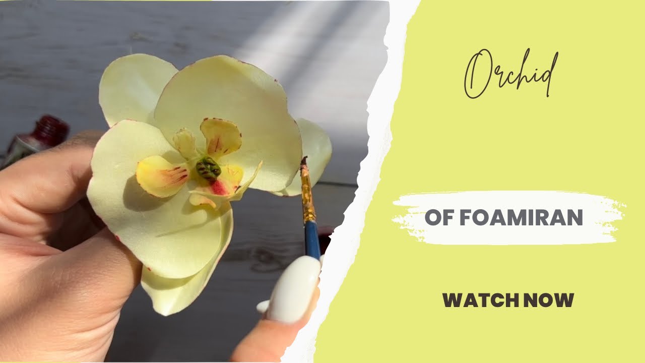 Orchid of foamiran #foamiranflowers#foamiran#flowers