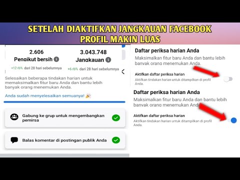 kenapa baru tau ‼️ Ternyata setelah daftar periksa diaktifkan jangkauan makin luas di Facebook pro