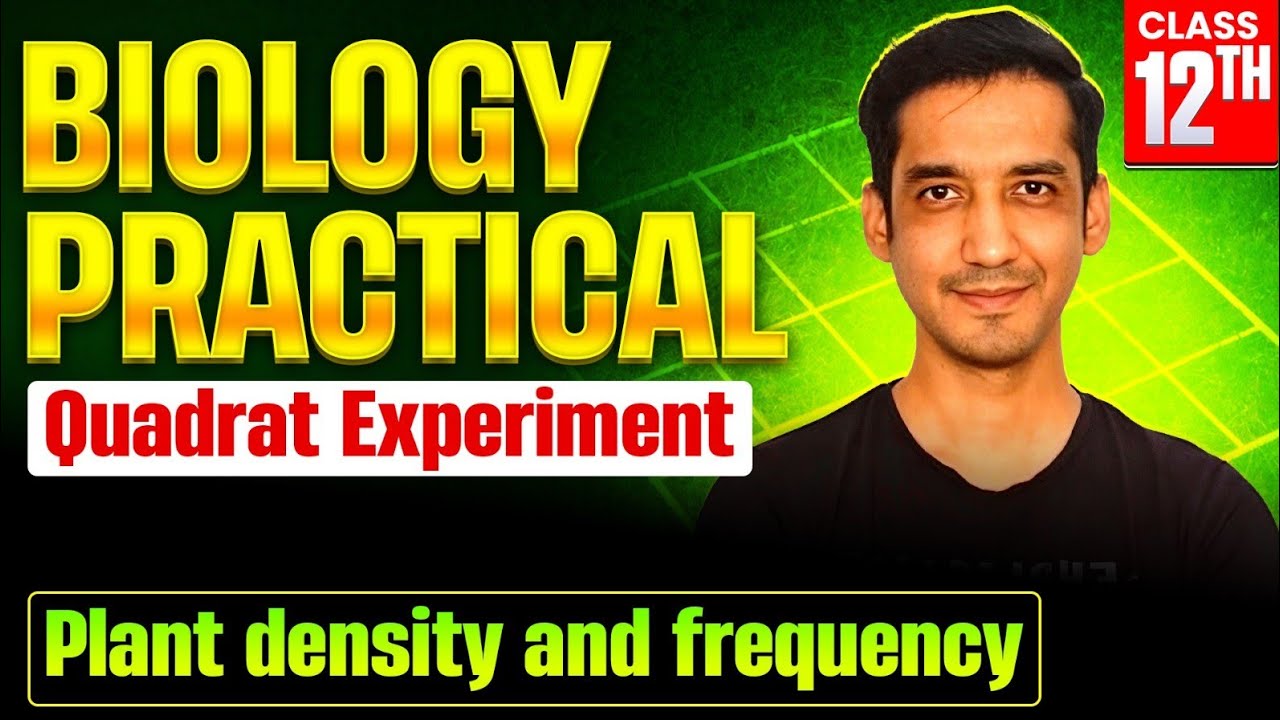 Plant Population Density and Frequency by Quadrat method | Biology Practical | Class 12th