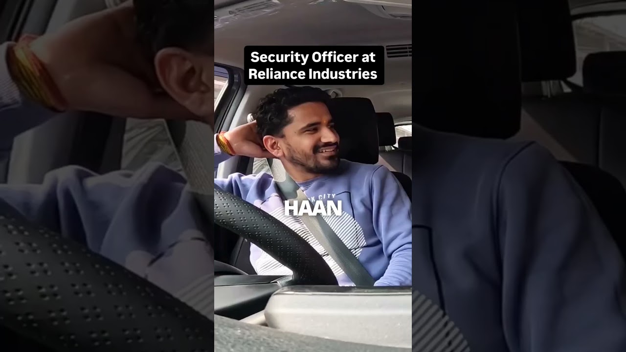 Security Officer at Reliance Industries #angkitjoshi #funny #Reliance