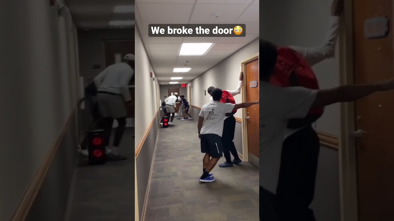 We broke the door of the dorm room #tiktok #youtubeshorts #funny #viral