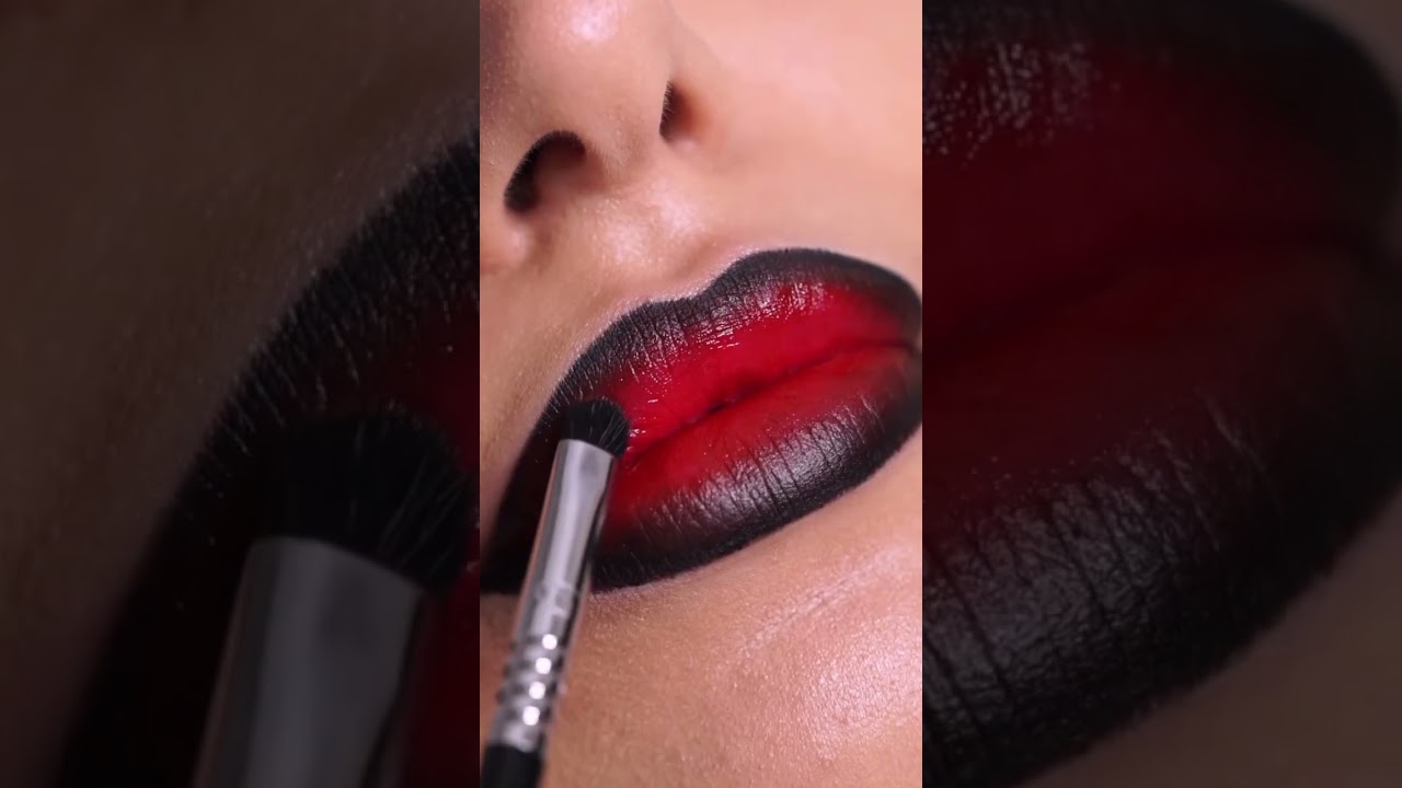 Vampire Lips 🧛‍♀️ Halloween Vampire Lips Tutorial 🧛‍♀️ Makeup Compilation 🥰