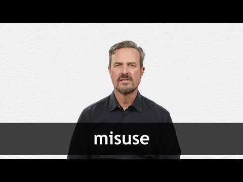 How to pronounce MISUSE in American English