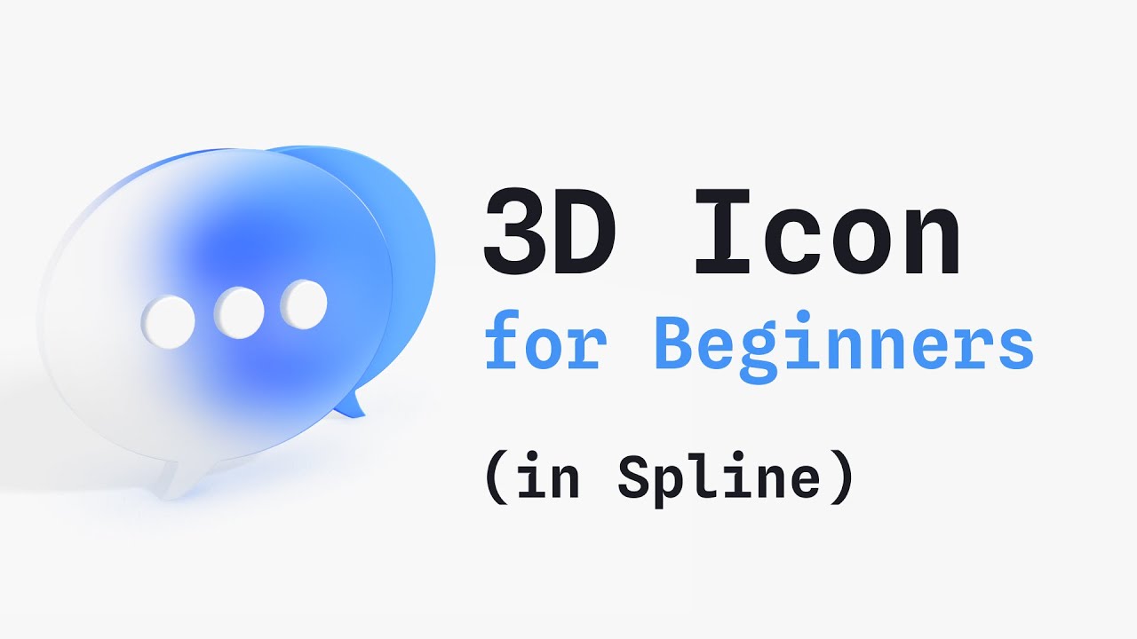 Iconos 3D para principiantes en Spline