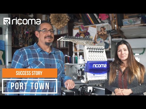 Ricoma Reviews: Port Town Success Story | Ricoma TC - 1501 Embroidery Machine