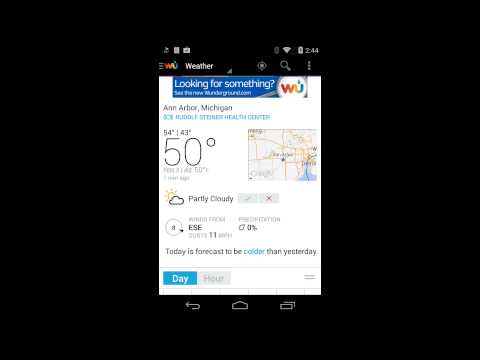Weather Underground App Demo