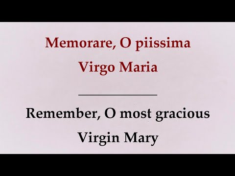 MEMORARE in Latin