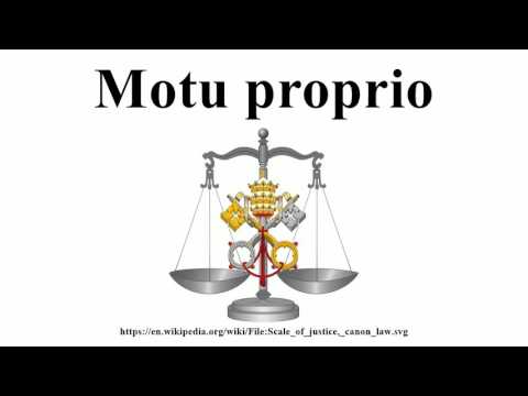 Motu proprio
