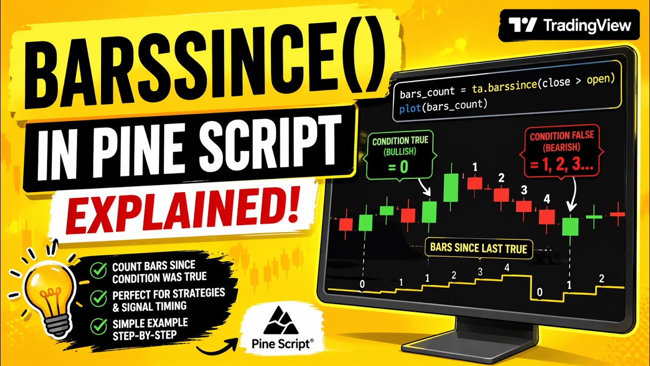 TRADINGVIEW--PINE SCRIPT : BARS SINCE FUNCTION | TUTORIAL.