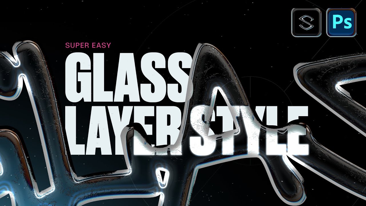 Create a EASY Glass Layer Style in Photoshop!
