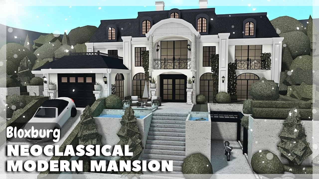 BLOXBURG: Modern and Luxury Mansion Speedbuild | Roblox House Build
