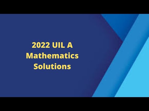 2022 UIL A Math #14