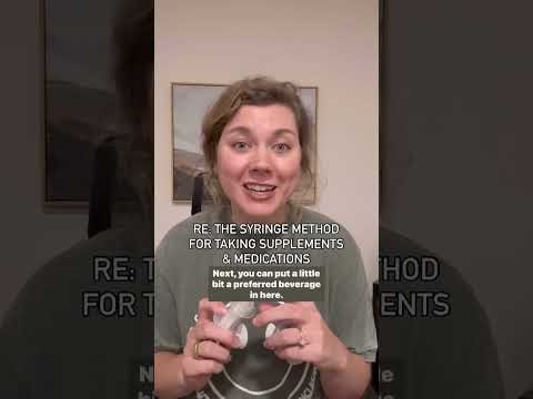 The Syringe Method for Taking Supplements & Medications