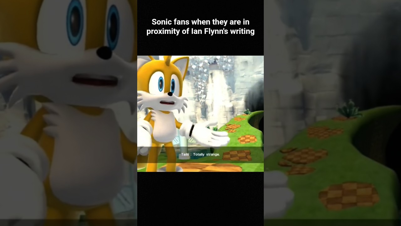 Sonic fans when Ian Flynn writes 😂 #sonic #shorts