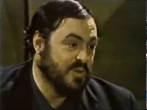 Luciano Pavarotti answers the question, "What do you do on the day of a performance?"